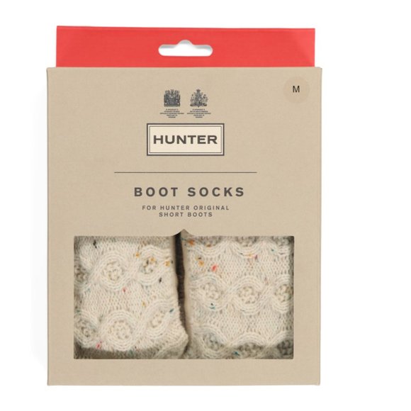 Hunter | Accessories | Hunter White Recycled Fleece Twist Cable Knit ...